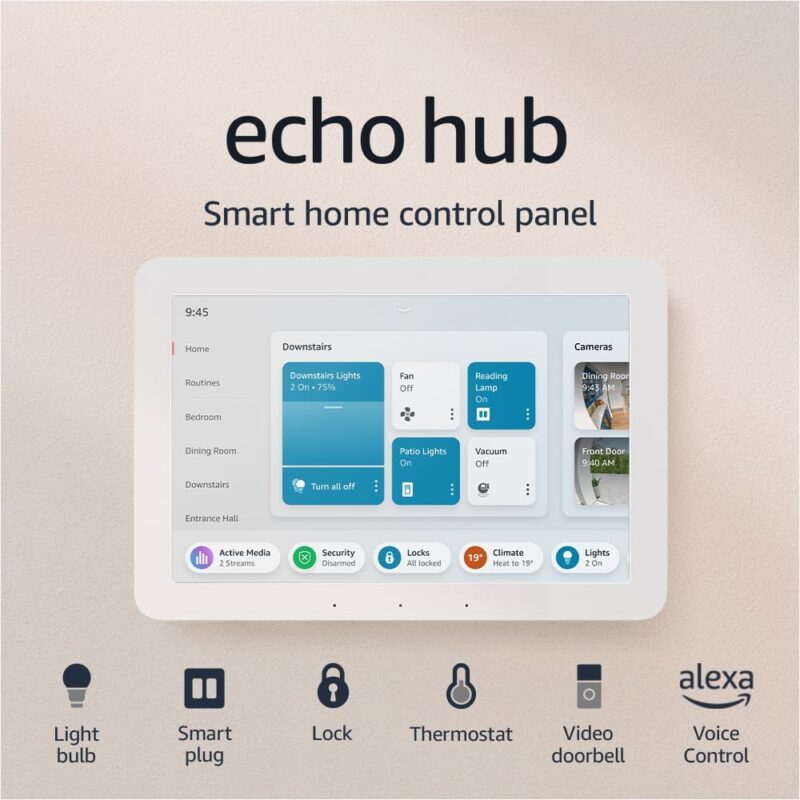 Echo Hub Newest Gen 8" Smart Home Control Panel with Alexa