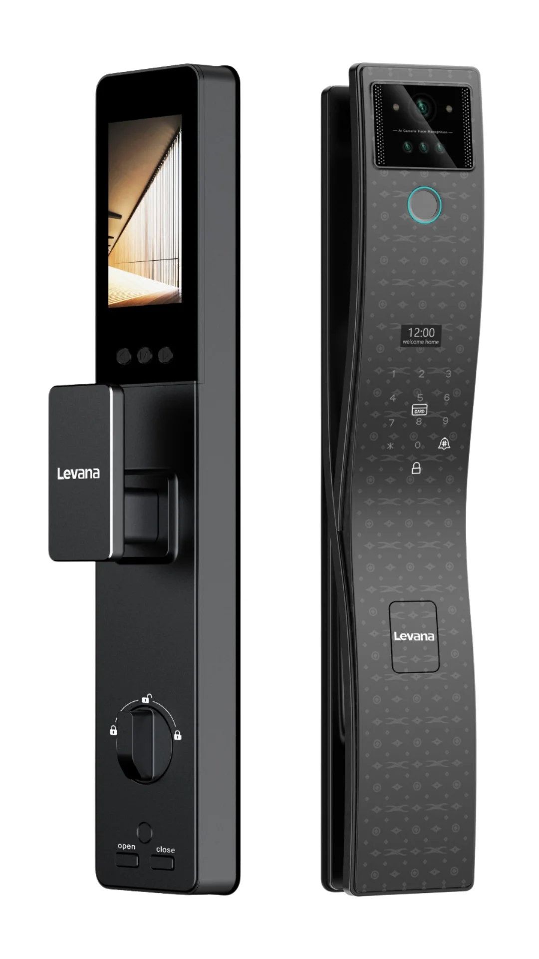 Levana SMART LOCK I19 Ai Black – Smart Lock for Wooden and Steel Doors ...