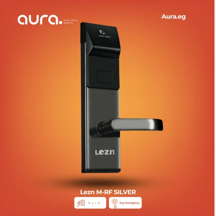 Hotel Smart Lock Lezn M-RF Black – RFID Card Door Lock - Aura